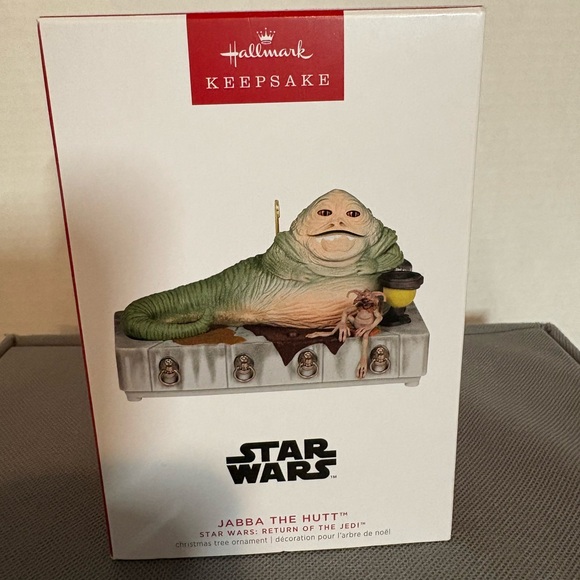 Hallmark | Holiday | Nib Hallmark Magic Ornament Star Wars Jabba The ...